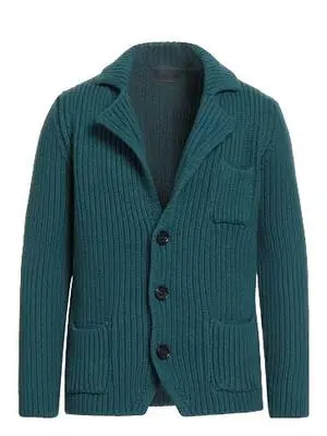 DANIELE FIESOLI Single-breasted Knitted Blazer - Green