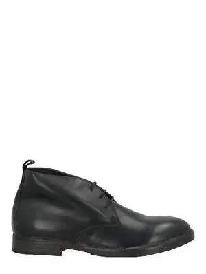 Moma Ankle Boots In Calfskin Leather - Black