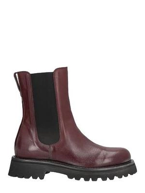 Moma Ankle Boots In Calfskin Garnet