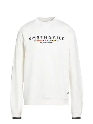 NORTH SAILS Cotton Crewneck Sweatshirt - White