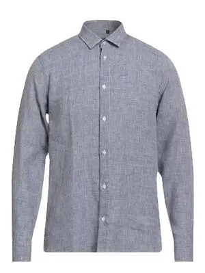 LIU •JO MAN Shirt Size Linen - Navy