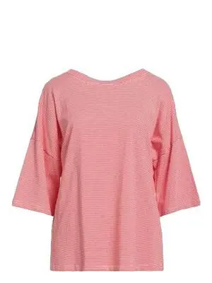 SHIRTAPORTER Printed Striped Jersey T-shirt - Red