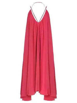 OLYMPIAH Halter-neck Midi Dress - Pink