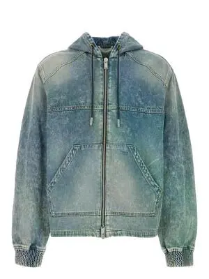 1989 STUDIO Hooded Denim Jacket - Blue