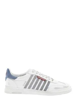 Dsquared2 Low Top Sneakers With Logo Patch - White