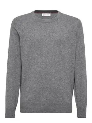 Brunello Cucinelli Cashmere Crew-neck Sweater - Dark Grey
