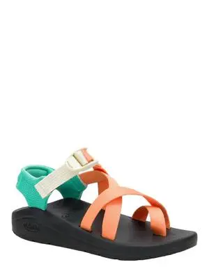 CHACO Cushz Toe Loop Sandal Mango Tango