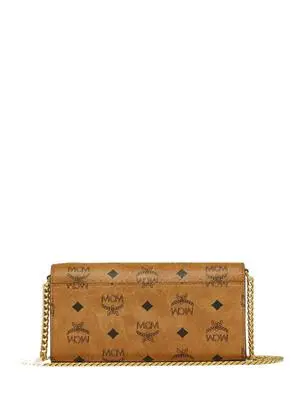 Mcm Mini Aren Shoulder Bag - Cognac