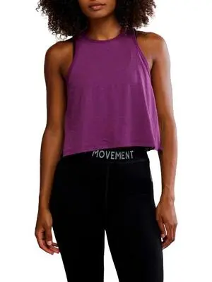 Free People FP Movement Tempo Flash Finish Tank Deep Mulberry
