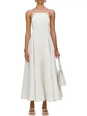 Cult Gaia Maka Stretch Cotton Maxi Dress - Off White