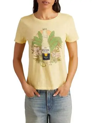 Lucky Brand Corona Graphic T-shirt - Mellow Yellow