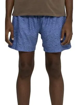 MAUI & SONS Doodle Print Microfiber Swim Trunks - Ocean