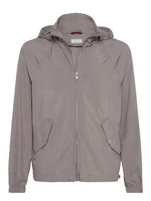Brunello Cucinelli Outerwear With Hood - Grey