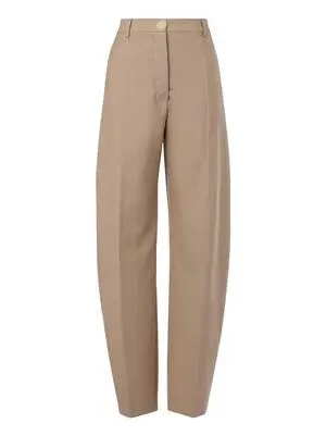 Sportmax Salvo Virgin Wool Wide-leg Pants - Beige