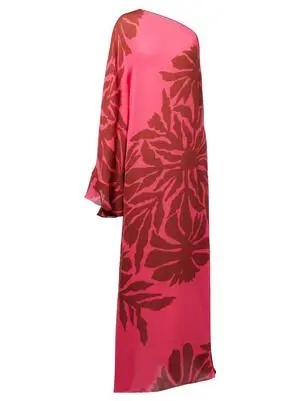 Johanna Ortiz Seville Passion Silk Cocktail Dress - Pink