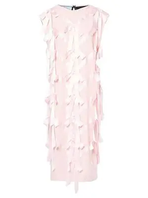 Prada Ribbon Midi Dress - Pink