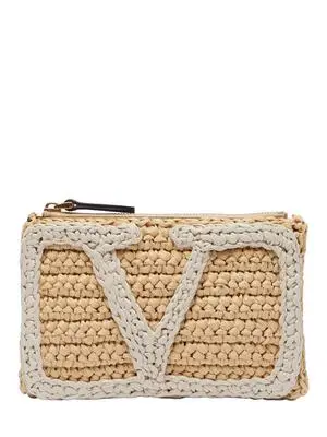Valentino Garavani Viva Superstar Small Crochet Clutch - Neutrals