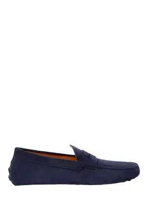 TOD'S Gommino Suede Driving Shoes - Blue