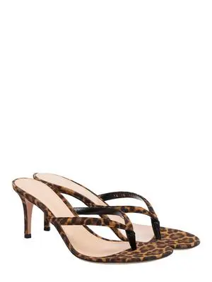 GIANVITO ROSSI Calypso 70 Thong Sandals - Brown