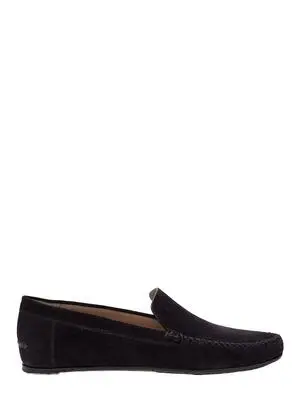 Manolo Blahnik Suede Loafers Blue