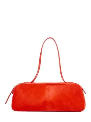 Khaite Simona Small Calf Hair Shoulder Bag - Orange