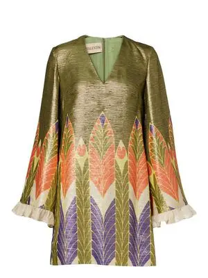 Valentino Garavani Escape Printed Silk-blend Minidress - Multicoloured