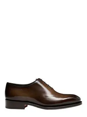 Santoni Brogue Shoes Brown
