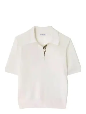 Burberry Wool Polo Shirt - White