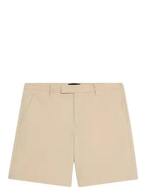 Vince Cotton Blend Extended-tab Shorts - Cahuenga Khaki