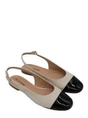 BOTTERO Botsamya Xxiv Slingback Flat - Off White/ Preto