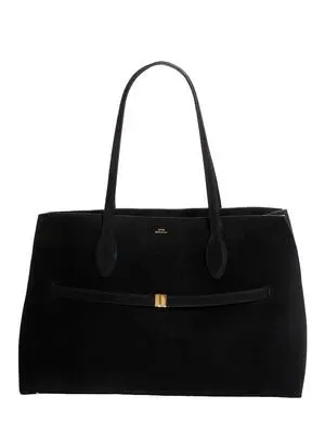TOTEME Belted Suede Tote - Black