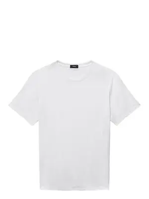 Theory Men & Apos;s Crewneck Precise Tee White