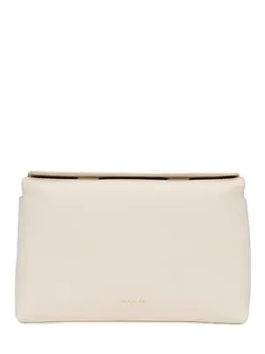 Whistles Leather Clutch Bag - Cream