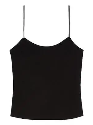 The Kooples Woven Cami Top - Black