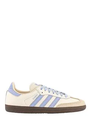 Adidas Samba Og Leather Low-top Trainers - Cream White Violet Tone