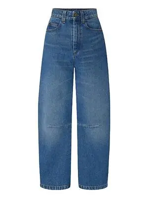 Soeur Eliott Relaxed-fit Wide Leg Denim Jeans - Bleu