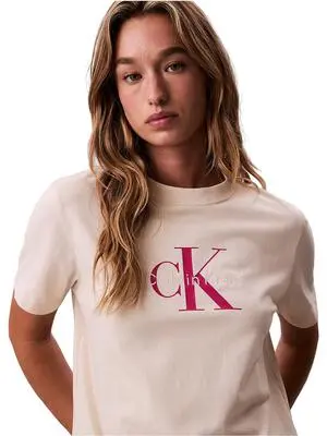 Calvin Klein Monologo Graphic T-shirt - Birch