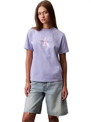 Calvin Klein Monologo Graphic T-Shirt Sweet Lavendar