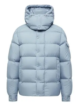 Moncler Maya 70 Hooded Short Down Jacket - Blue