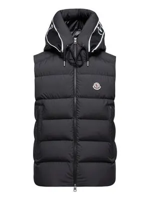 Moncler Cardamine Hooded Down Vest - Black