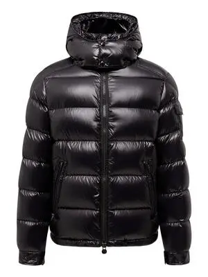 Moncler Maya Hooded Down Jacket Black