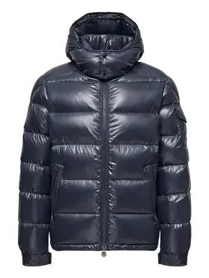Moncler Maya Hooded Down Jacket Blue