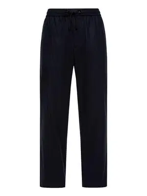 Moncler Cashmere Blend Jogging Pants - Blue