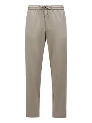 Moncler Logo Jogging Pants - Beige