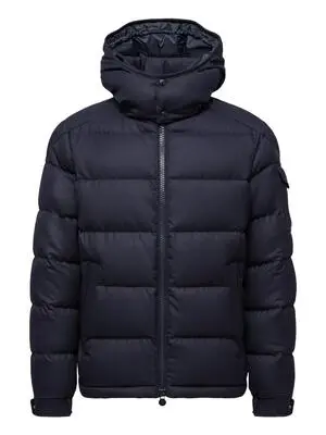 Moncler Montgenevre Wool Flannel Down Jacket - Blue