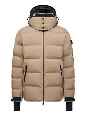 Moncler Montgetech Hooded Down Jacket Beige