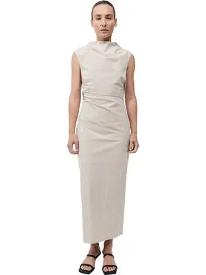 ST AGNI Soft Sculptural Maxi Dress - Creme