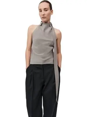 ST AGNI Bias Scarf Top - Slate