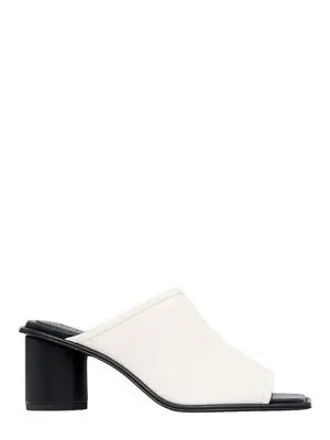 ST. AGNI Cylinder Heel Mule - Tofu
