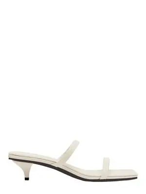 ST AGNI Fine Strap Kitten Heel - Creme